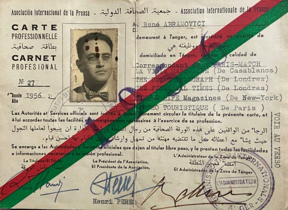 Carte de presse de René Abramovici - L'oeil de l'info